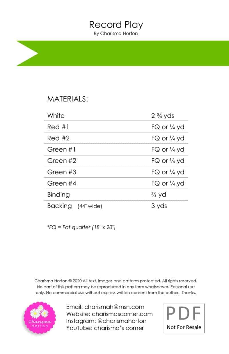 Digital Pattern – Record Play