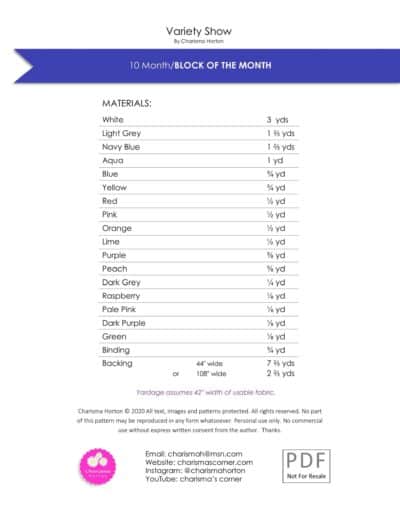 Pattern – Variety Show