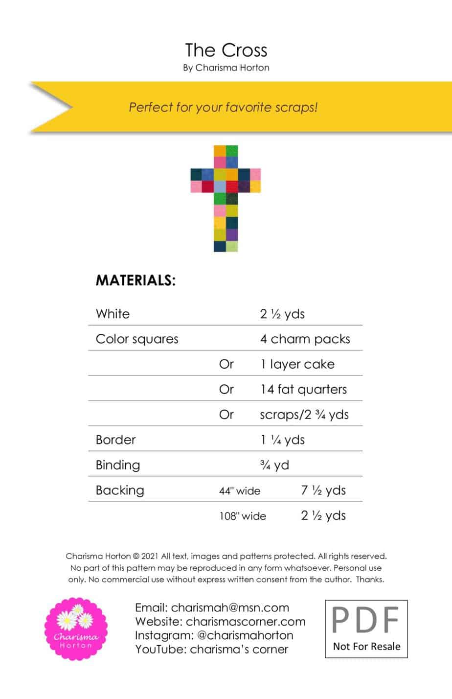 The Cross- A Free Pattern