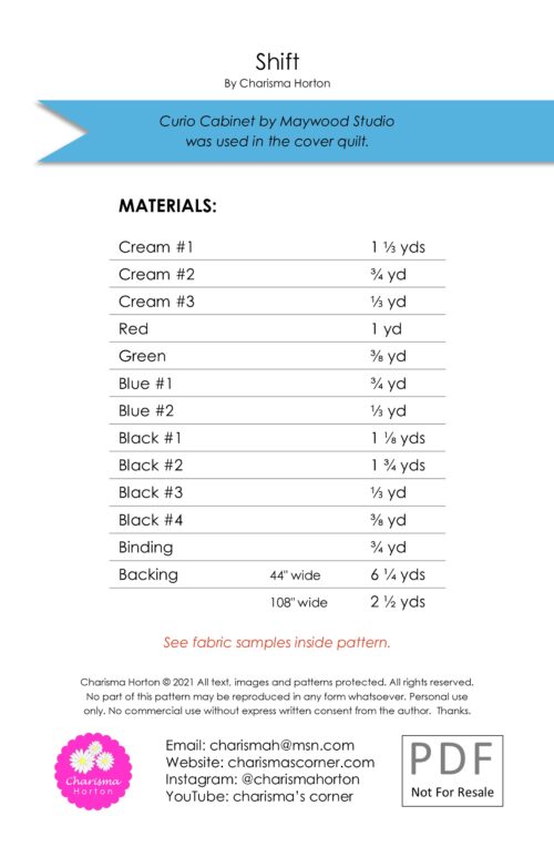 Quilt Pattern – Shift