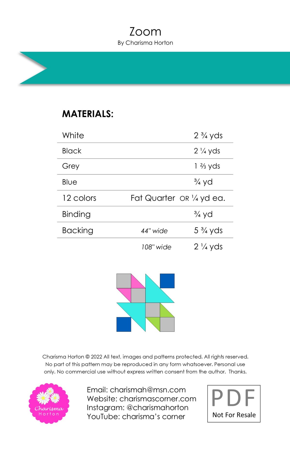 Digital Pattern ~ Zoom