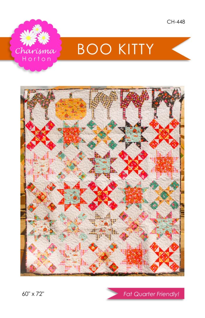 Digital Quilt Pattern ~ Boo Kitty!
