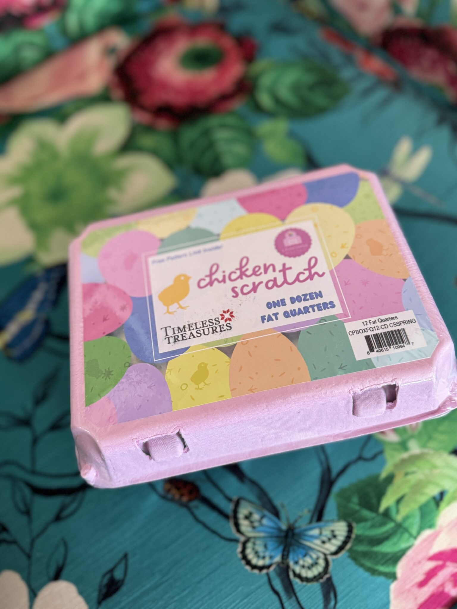 Quilt Kits ~ Pink Egg Carton Chicken Scratch FQ bundle