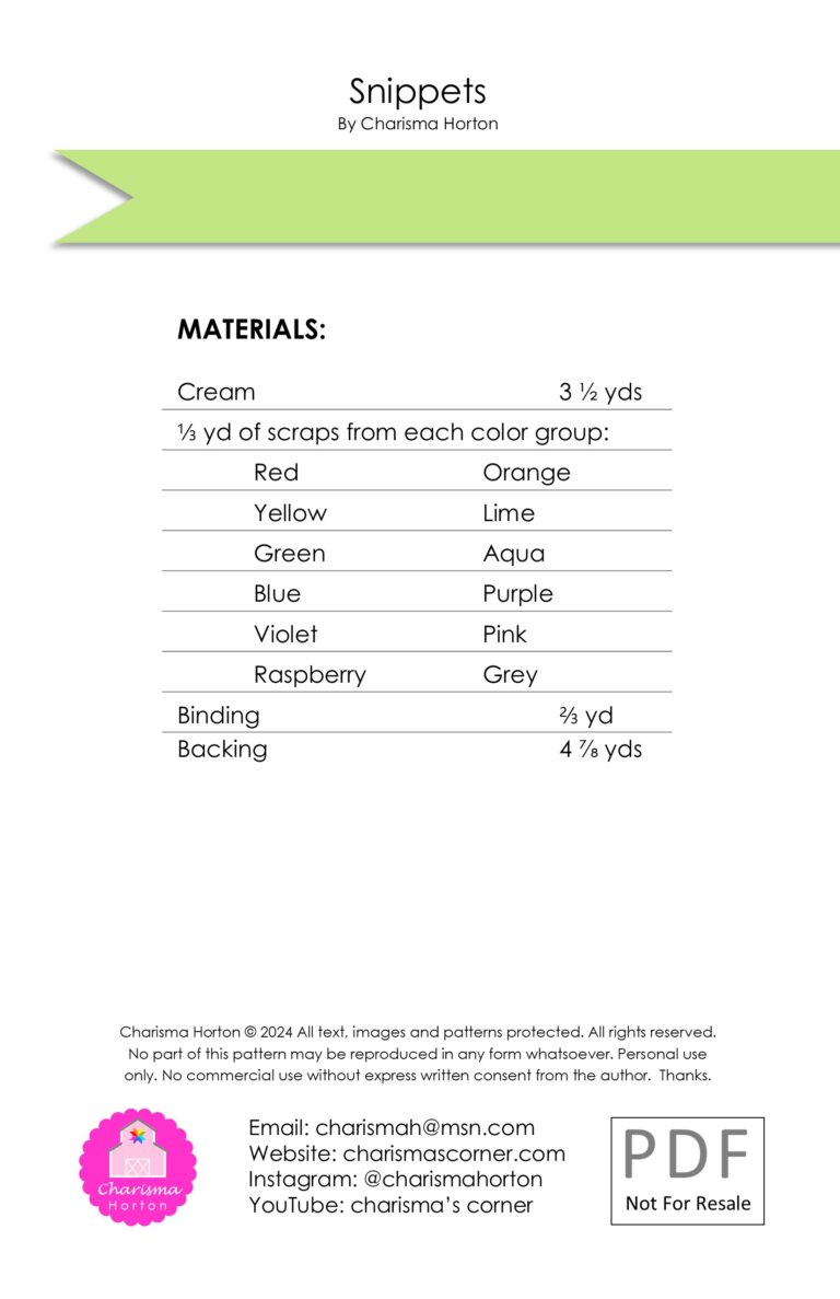 Digital Pattern ~ Snippets