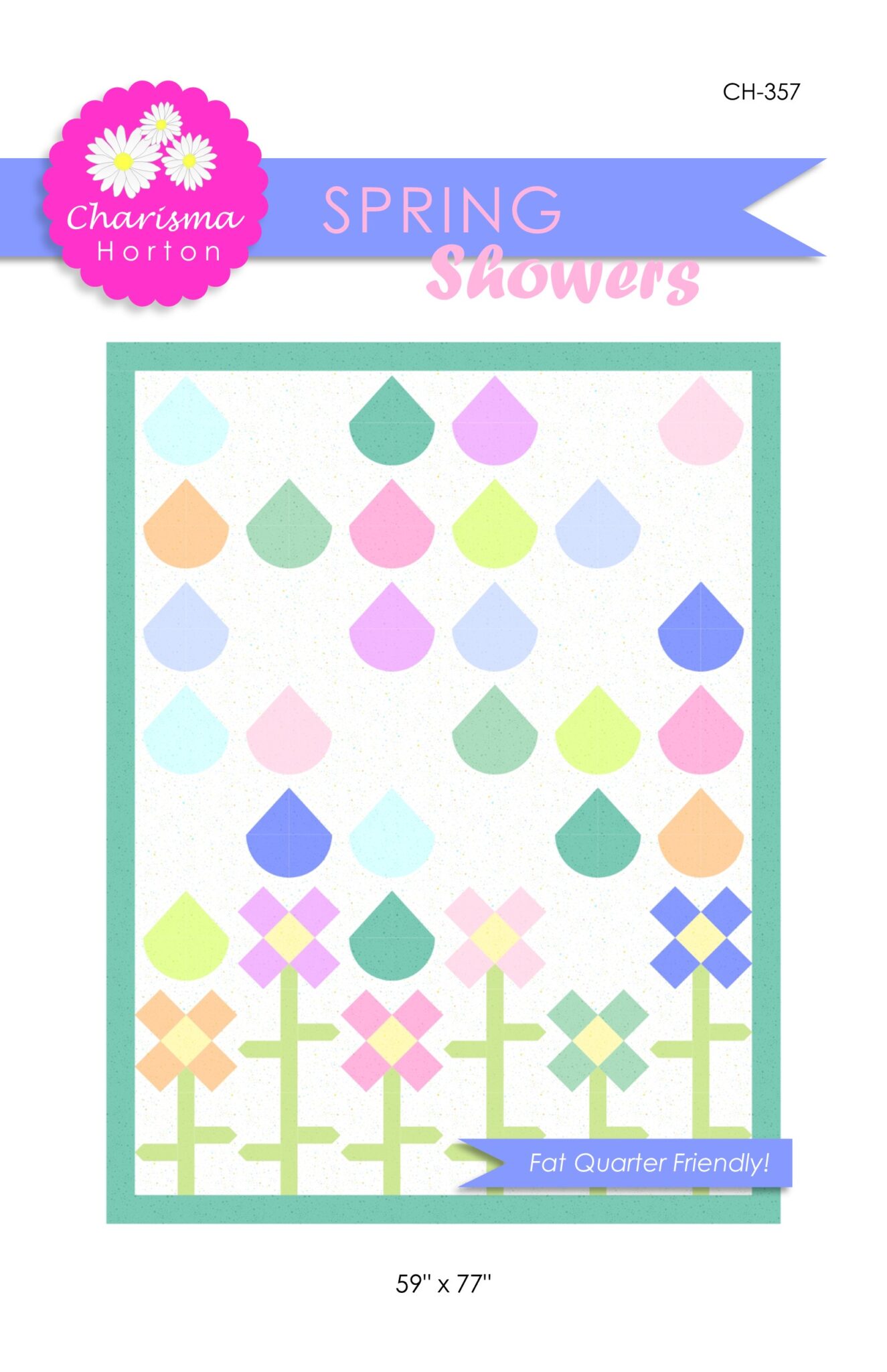 Digital Quilt Pattern~ Spring Showers